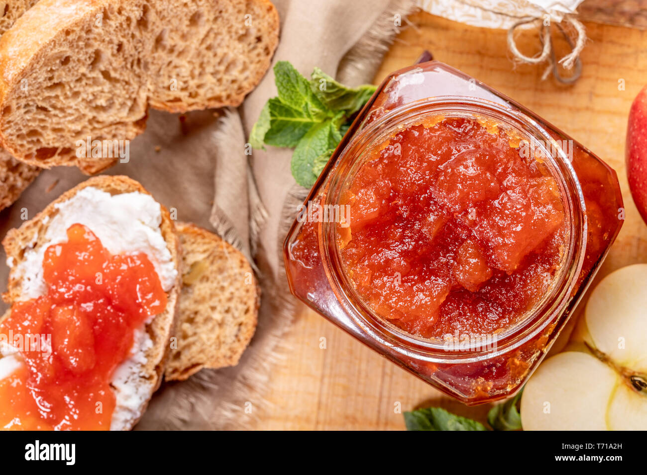 Jam smeared hi-res stock photography and images - Alamy