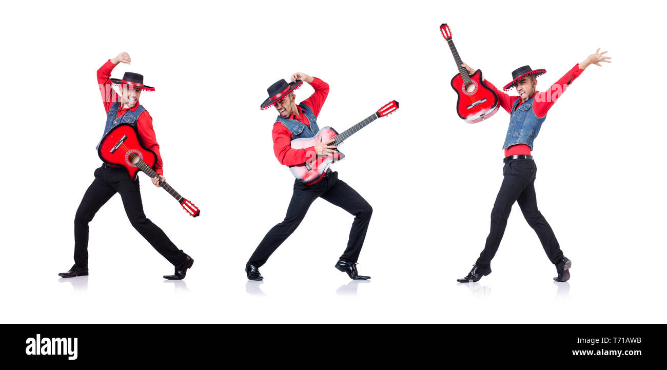 Guitar player hat on Cut Out Stock Images & Pictures - Alamy