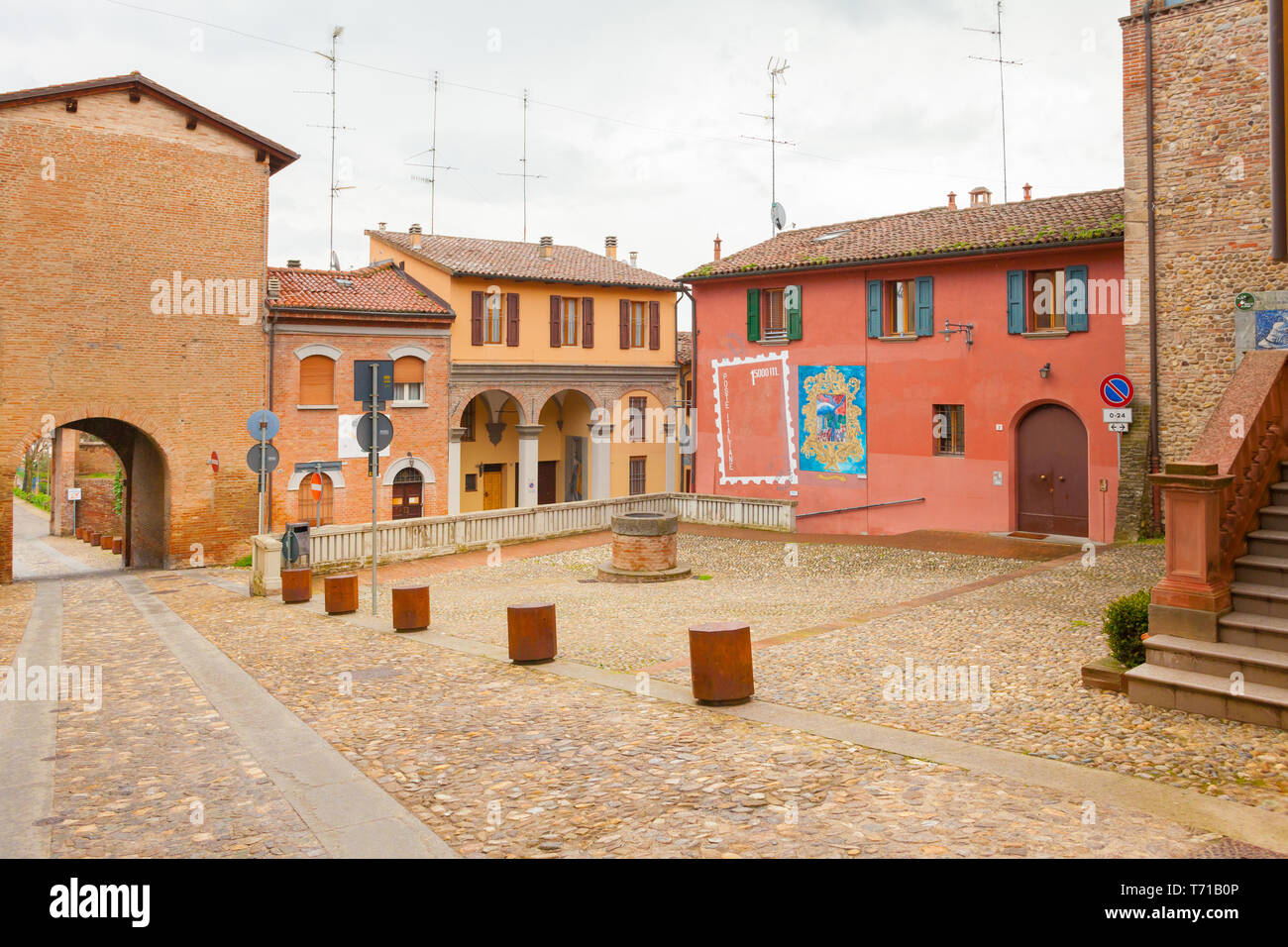 Dozza village historic center Italy Stock Photo - Alamy