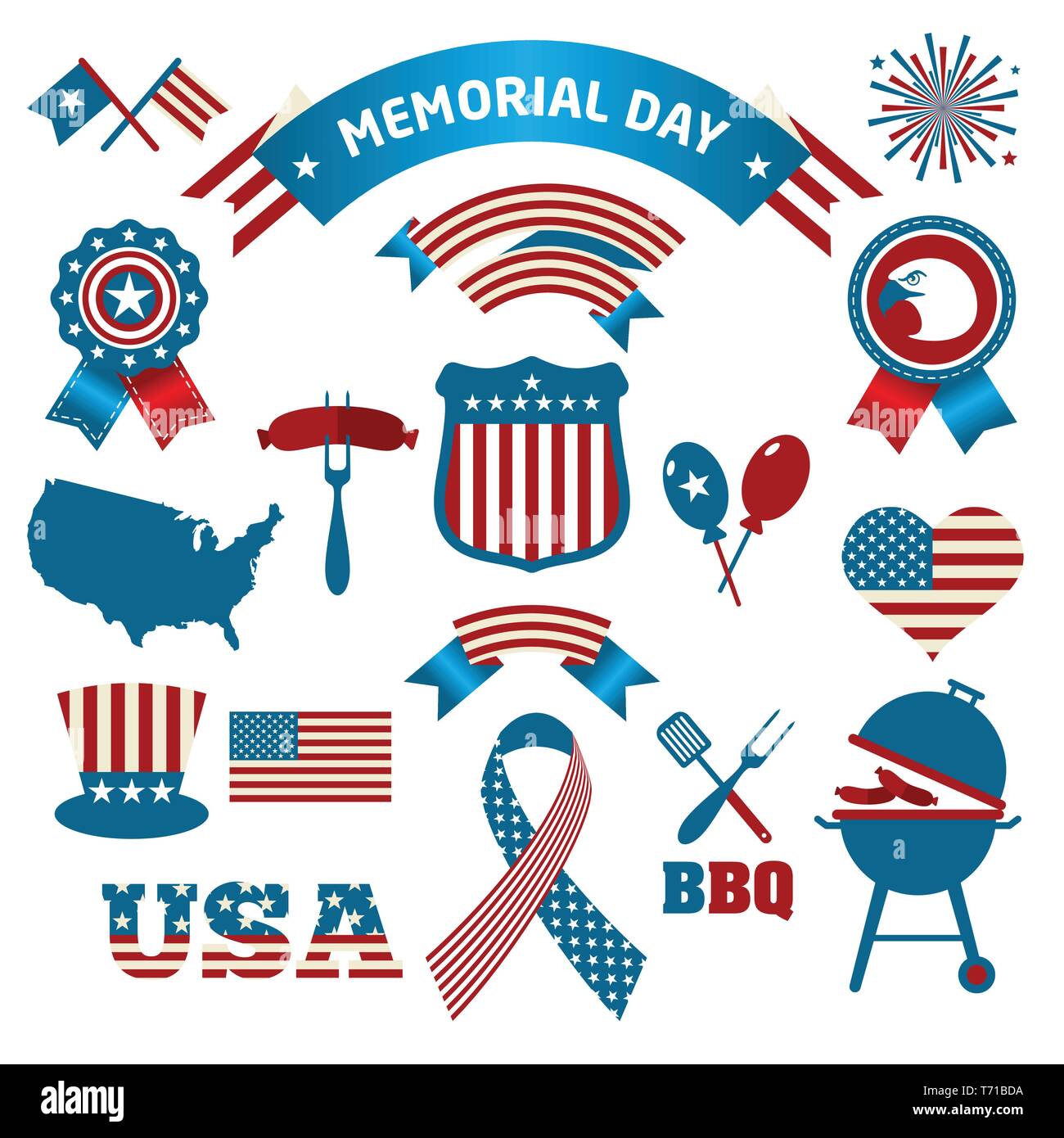 Memorial day parade banner Cut Out Stock Images & Pictures - Alamy