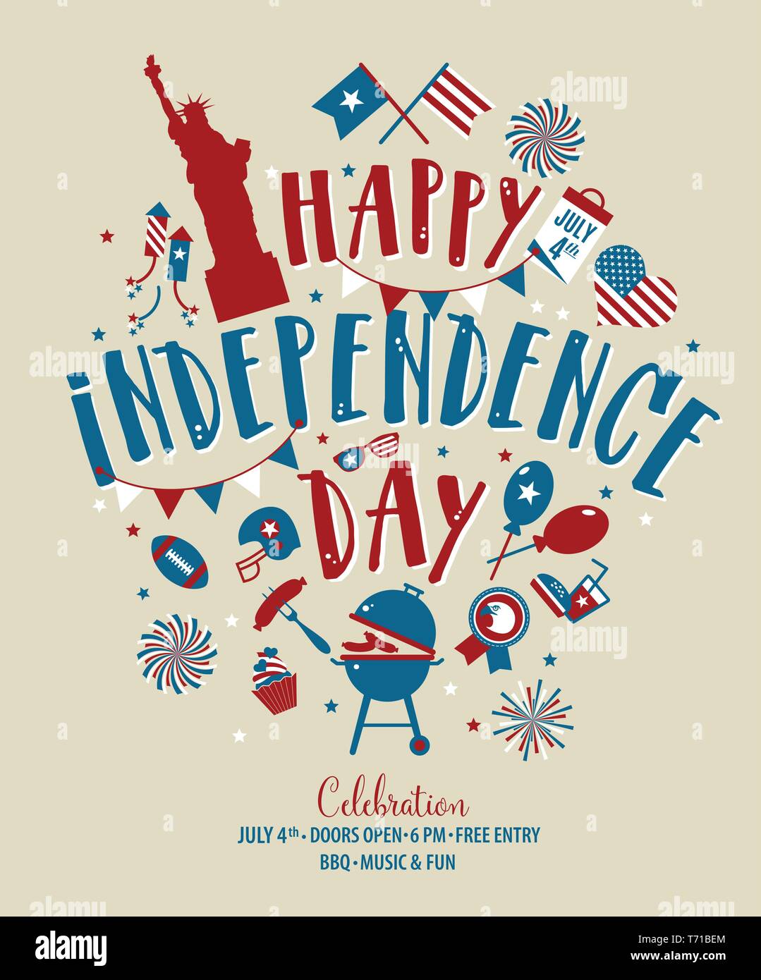 Fourthofjuly vector vectors hi-res stock photography and images - Alamy