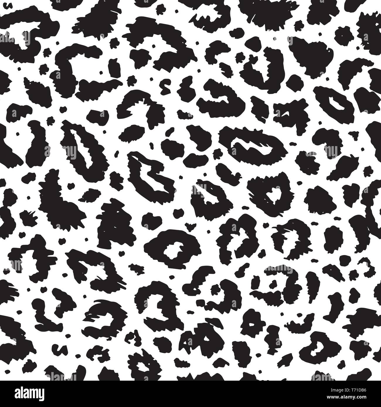 Seamless leopard wild nature pattern. Animal print Stock Vector Image ...