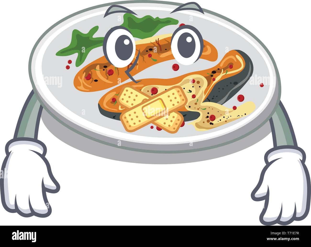 Mute as a fish Stock Vector Images - Alamy