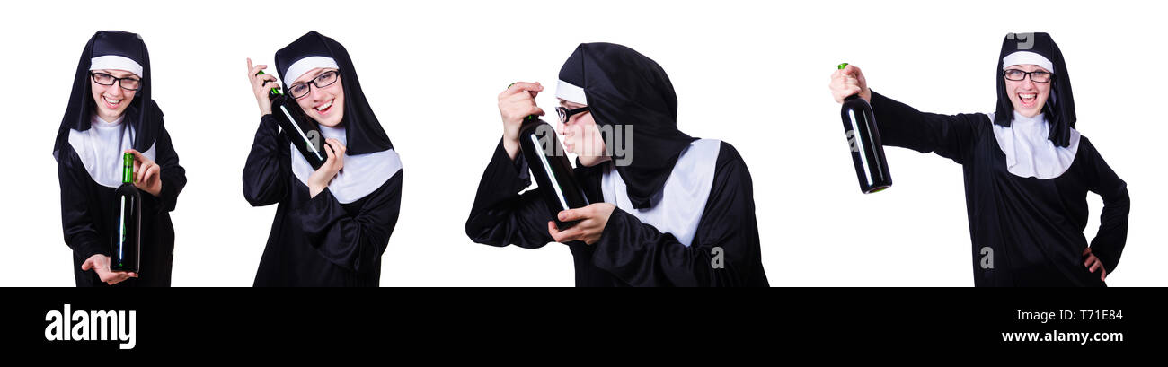 Nun drinking hi-res stock photography and images - Alamy