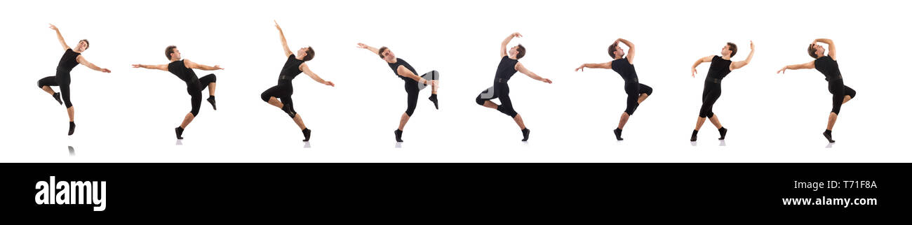 Young dancer isolated on the white Stock Photo - Alamy