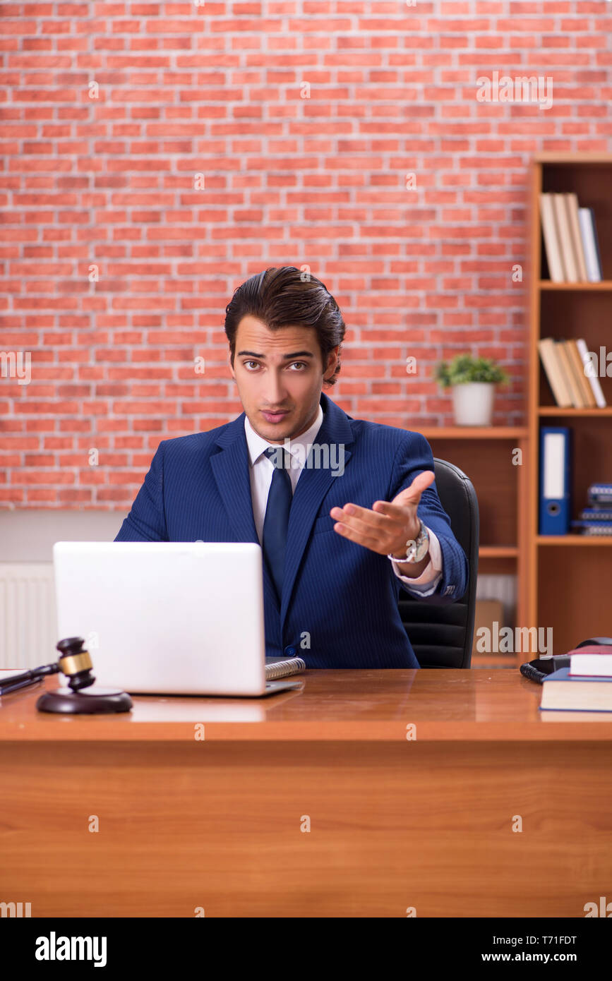 Lawyer judge working laptop computer hi-res stock photography and ...