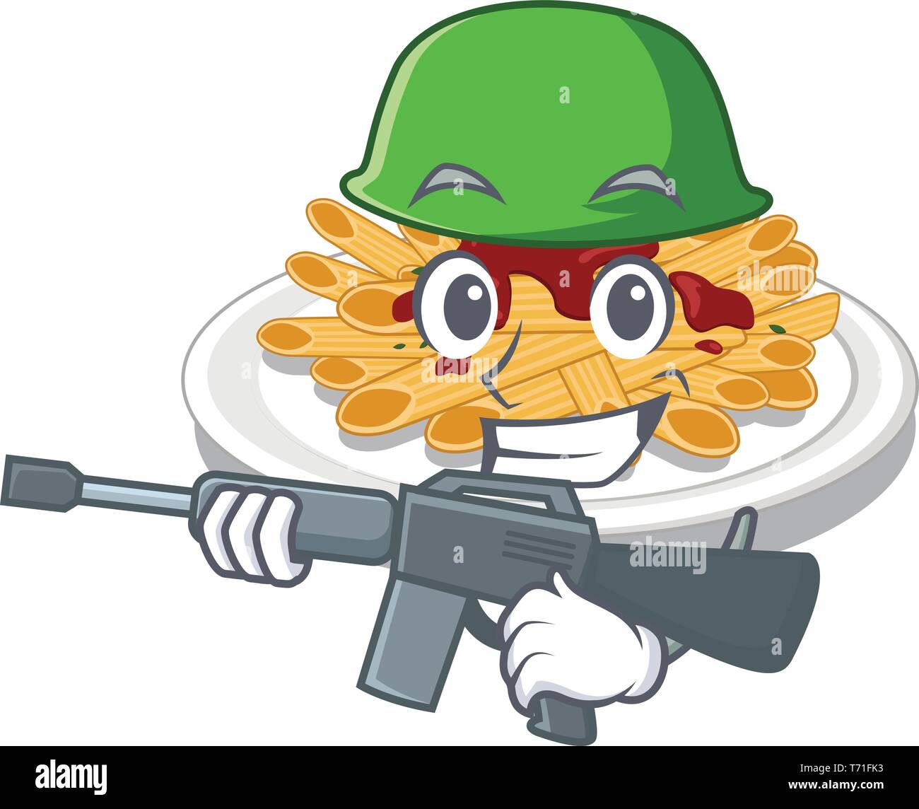 Army pasta is served on cartoon plates Stock Vector Image & Art - Alamy