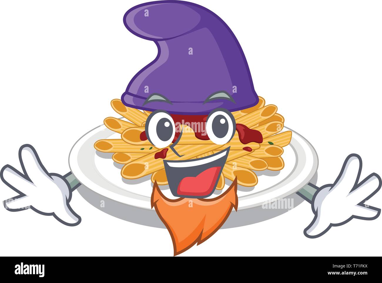 Elf pasta is served on cartoon plates Stock Vector Image & Art - Alamy