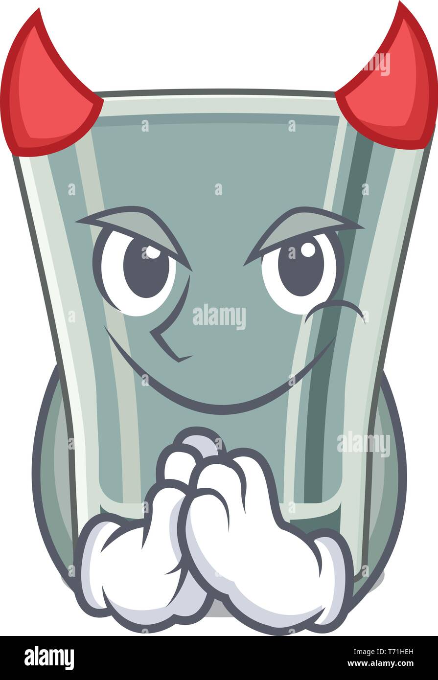 Devil shot glass character in the fridge Stock Vector Image & Art - Alamy