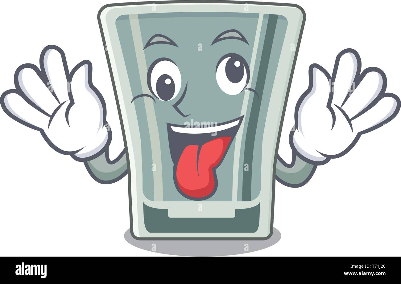 Crazy shot glass on wooden cartoon table Stock Vector Image & Art - Alamy