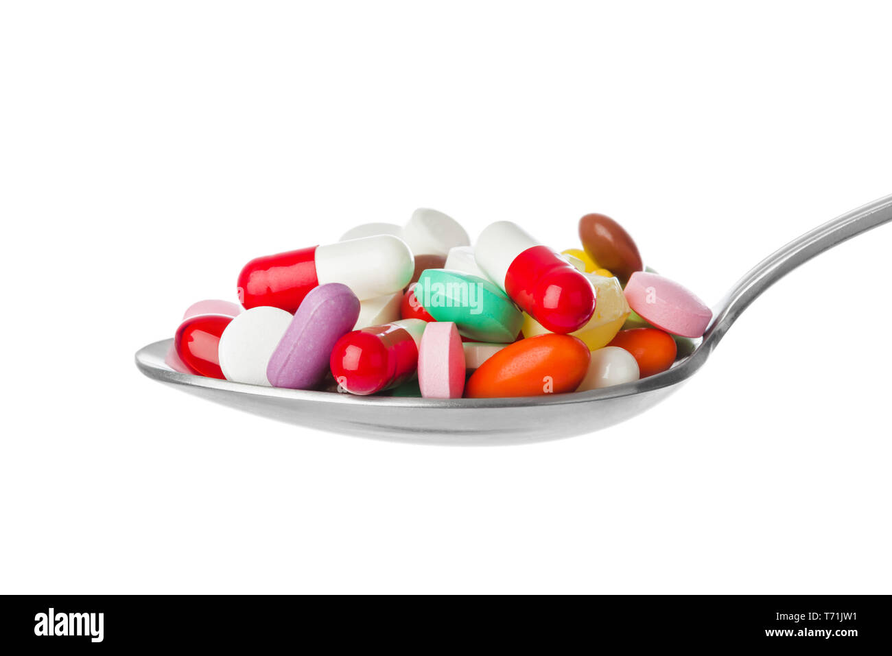 Hand holding stack of tablets Cut Out Stock Images & Pictures - Alamy