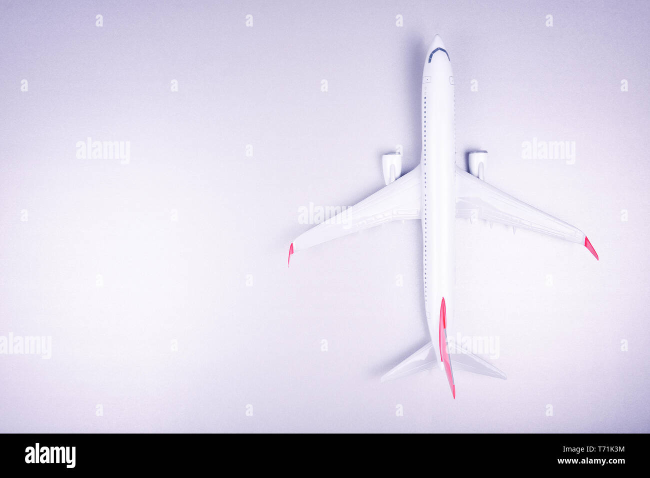airplane on a gray background Stock Photo - Alamy