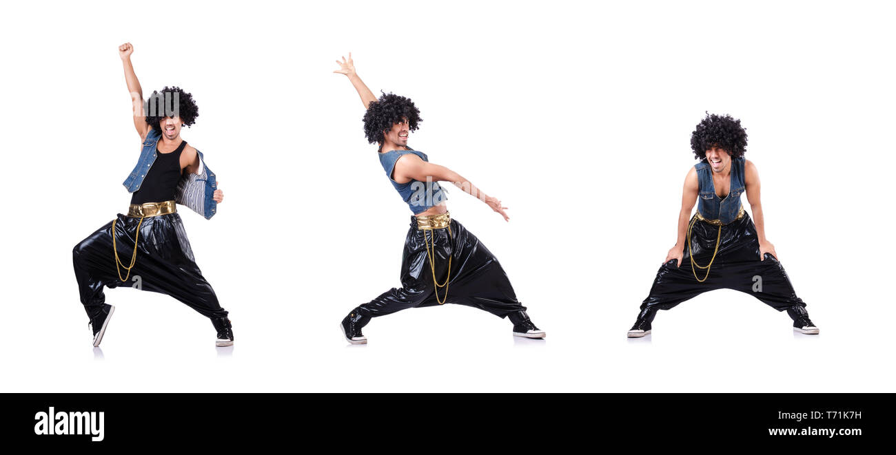Rap dancer isolated on the white Stock Photo - Alamy