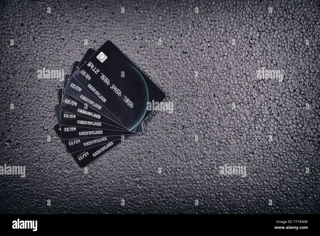 Black credit cards Stock Photo - Alamy