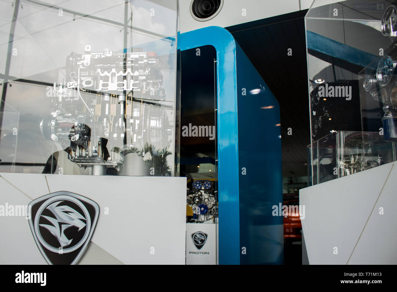 A view for new motor model inside proton company Stock Photo - Alamy