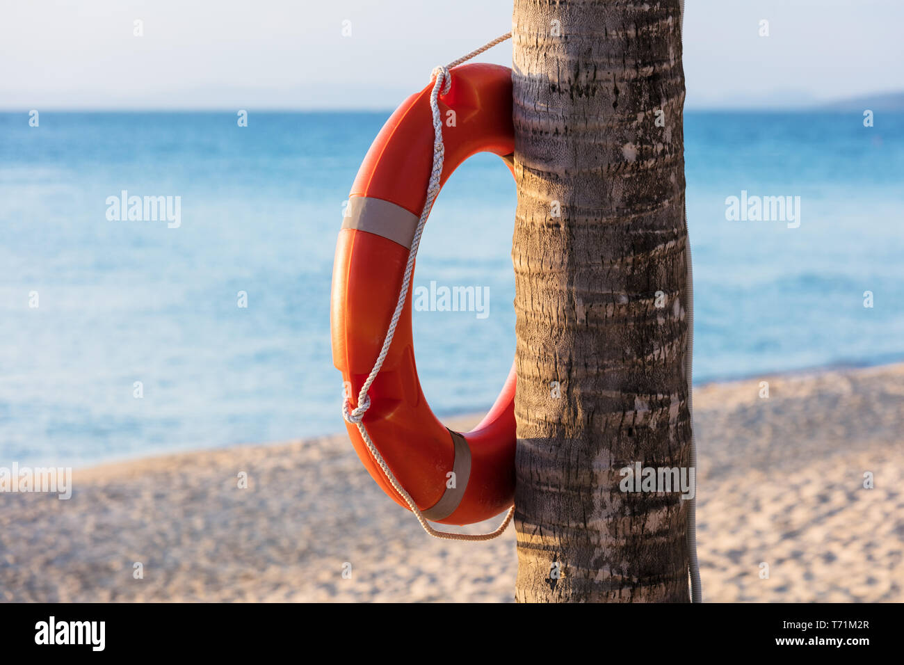 orange lifebuoy ring Stock Photo - Alamy