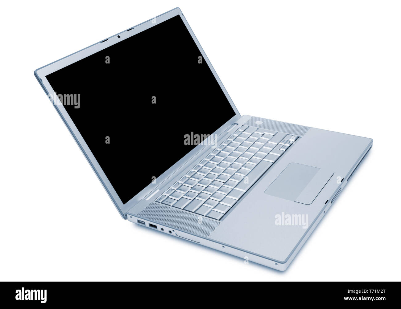 Modern laptop on a white background Stock Photo - Alamy