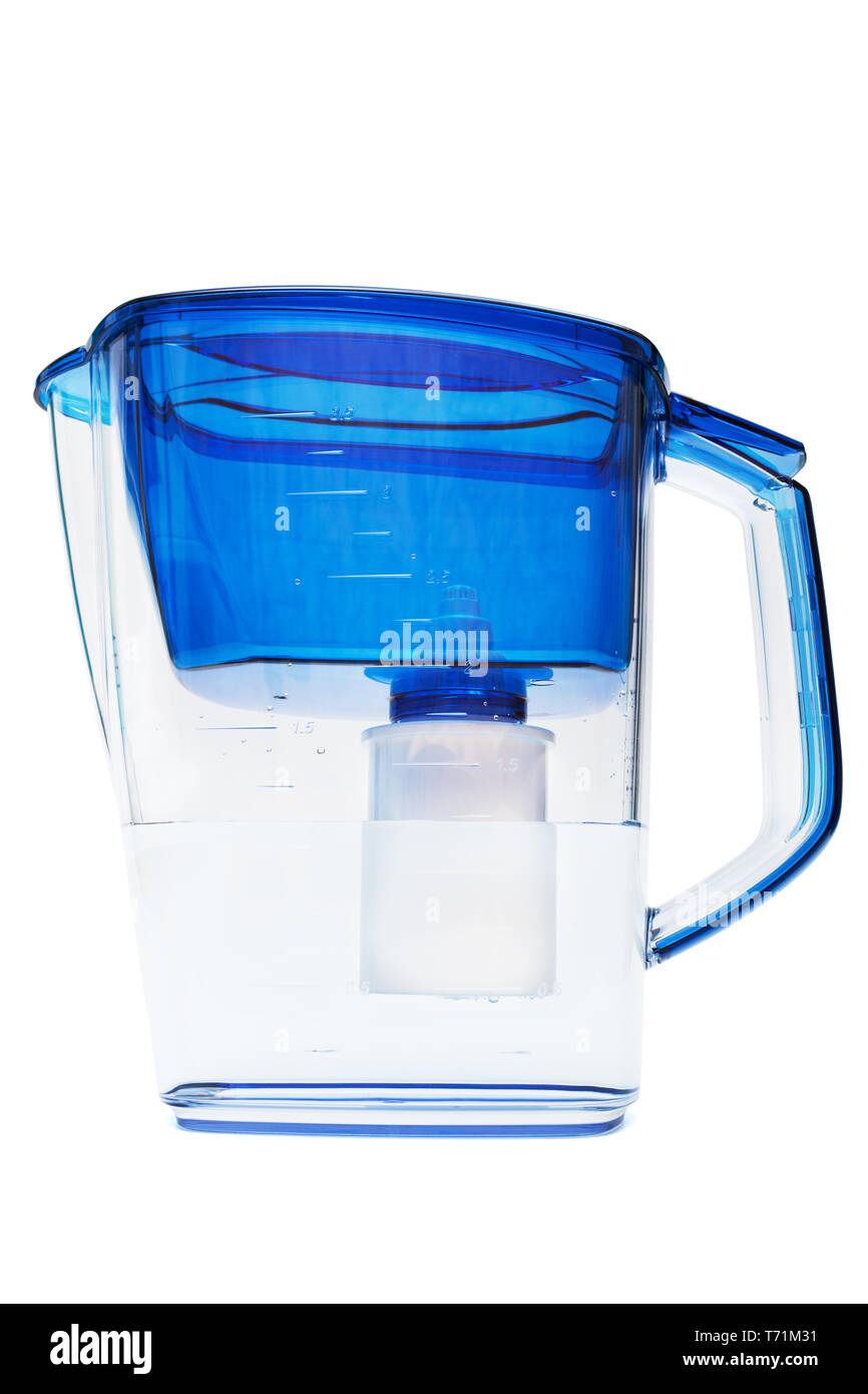 modern water filter on white background Stock Photo - Alamy