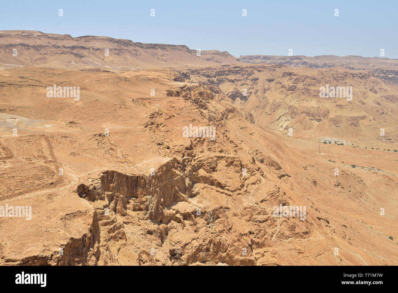 Top view from Masada fortress Stock Photo - Alamy