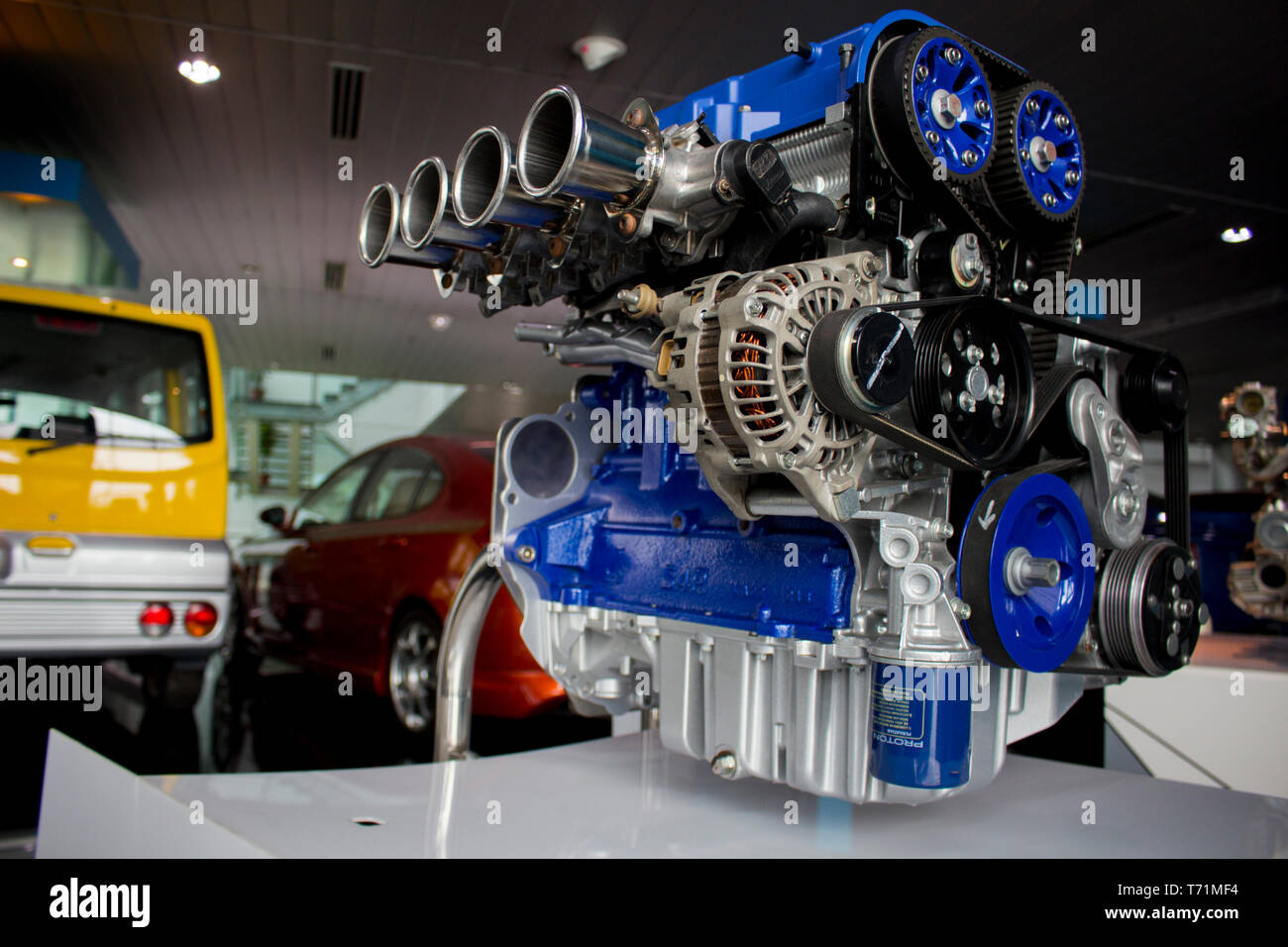 A view for new motor model inside proton company Stock Photo - Alamy