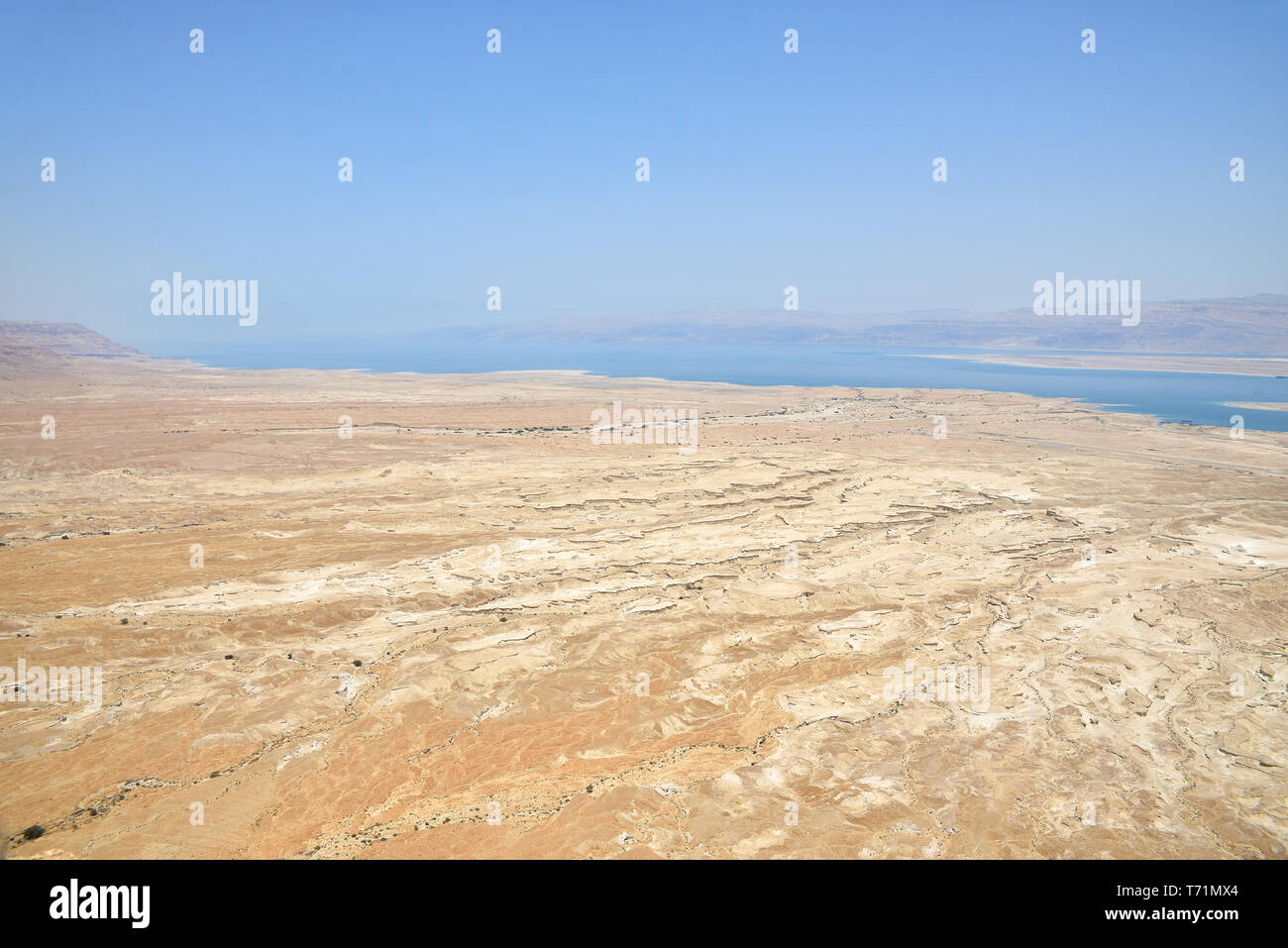 Top view from Masada fortress Stock Photo - Alamy