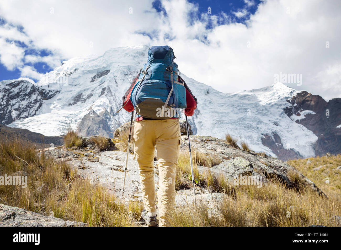 Hike in Peru Stock Photo - Alamy