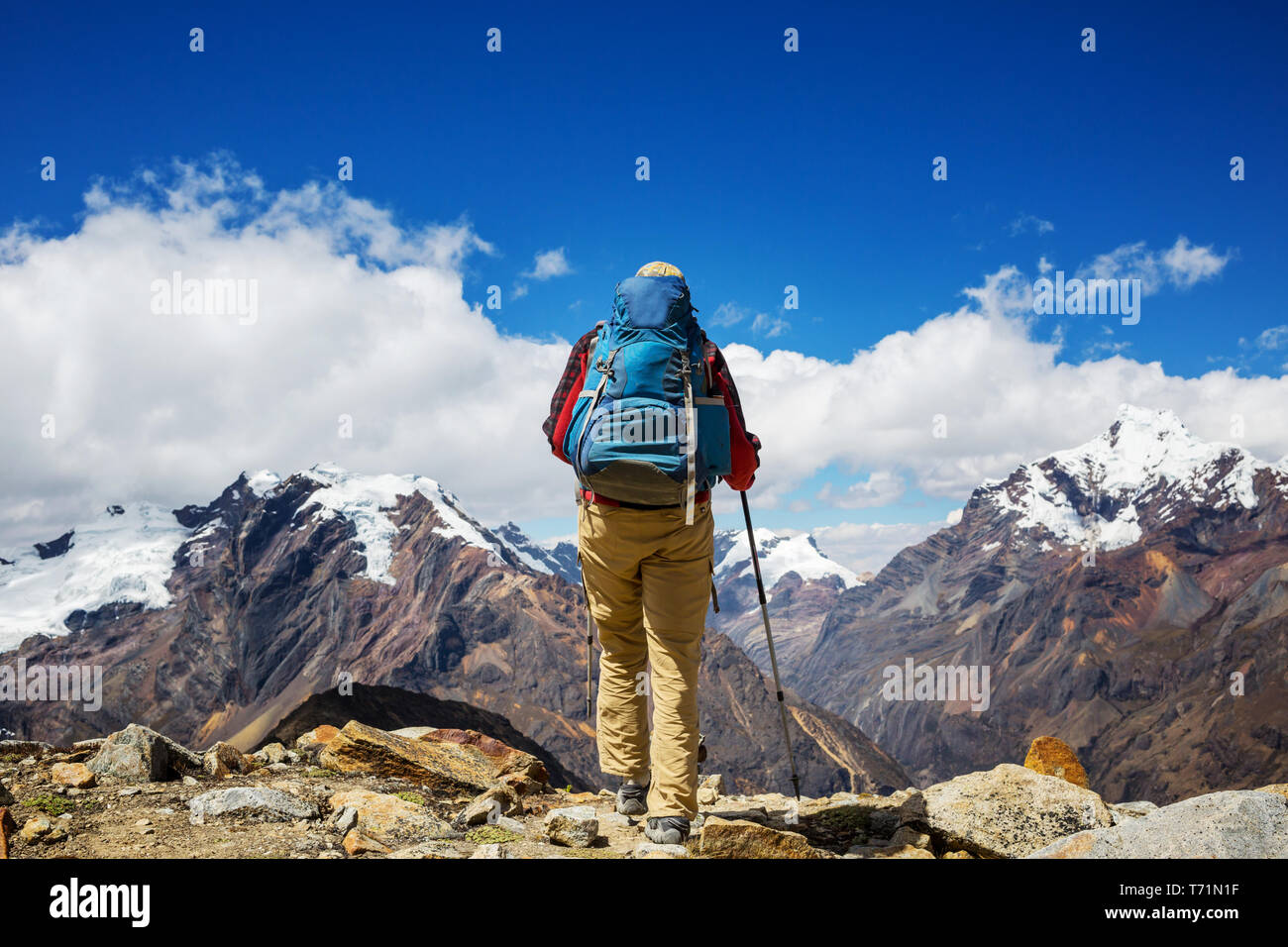 Hike in Peru Stock Photo - Alamy