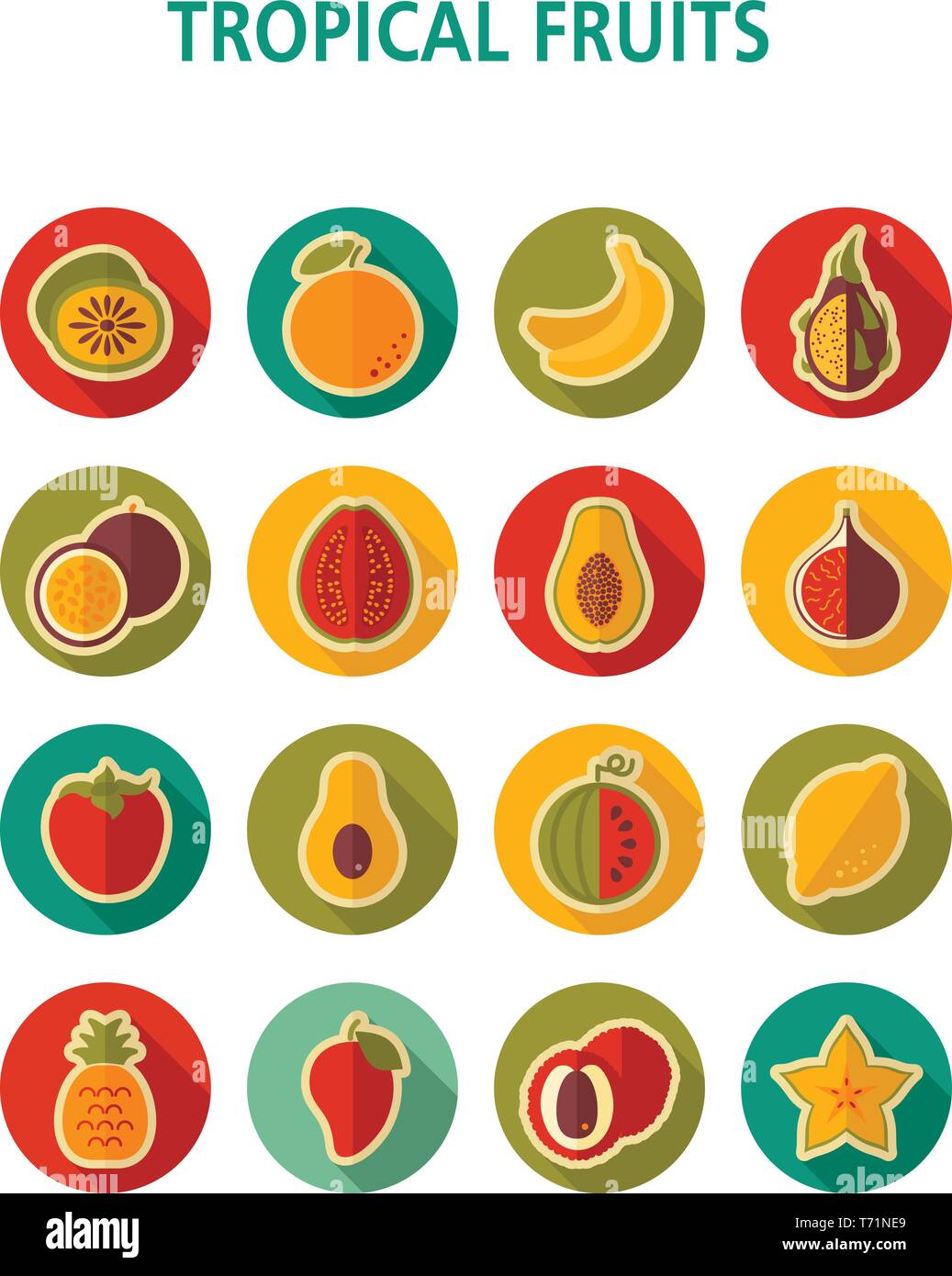 Banana passionfruit Stock Vector Images - Alamy