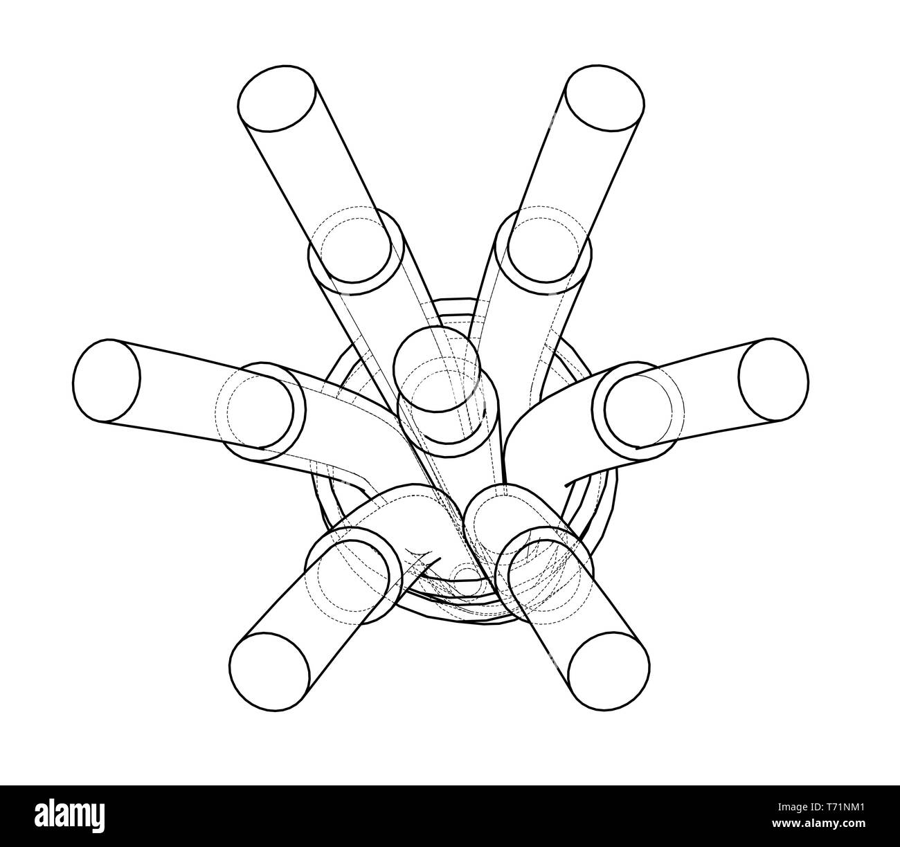 Flexible copper wire Cut Out Stock Images & Pictures - Alamy