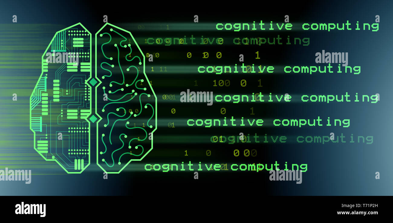 Machine learning and cognitive computing - 3d rendering Stock Photo - Alamy