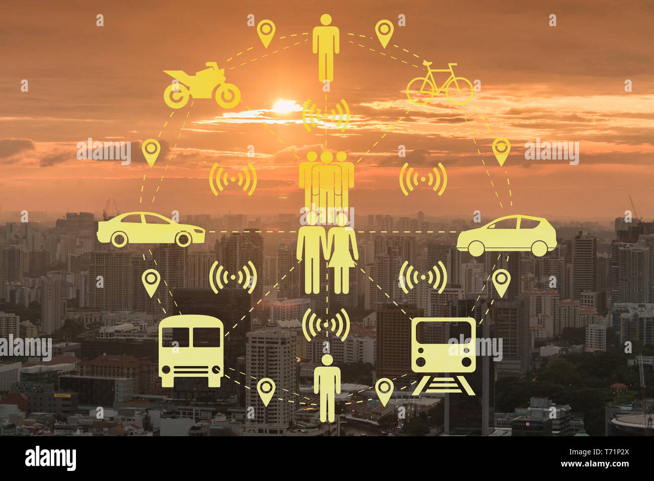 Business people carpooling in car hi-res stock photography and images ...