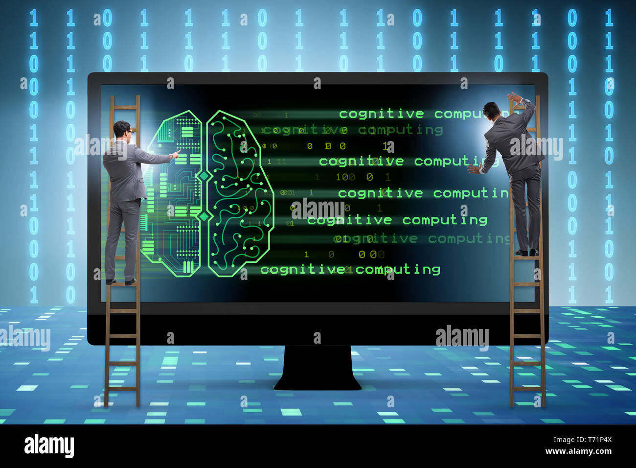 Cognitive computing and machine learning concept Stock Photo - Alamy
