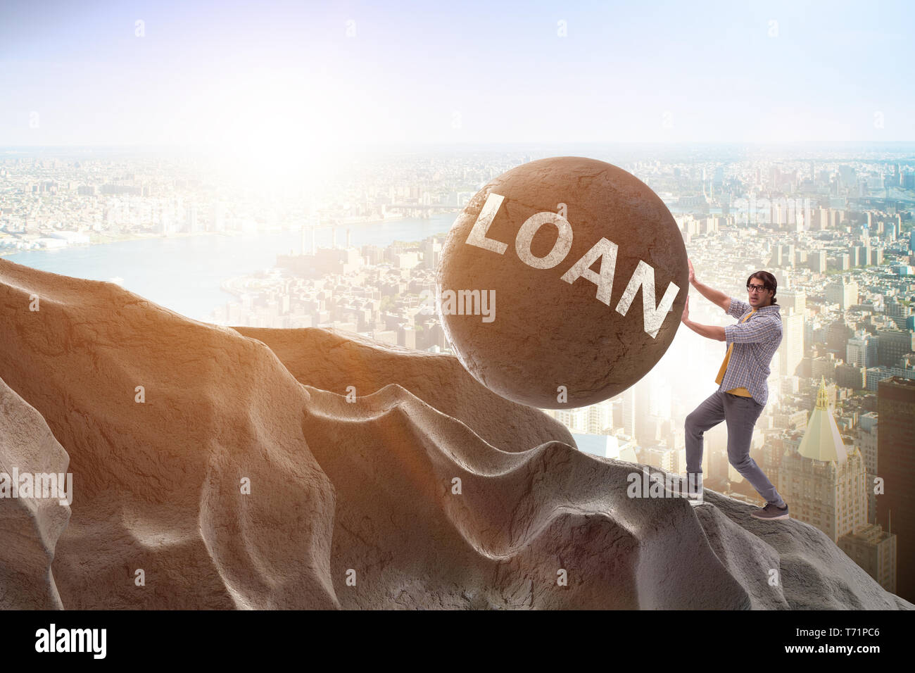 Concept of student loan and expensive education Stock Photo - Alamy