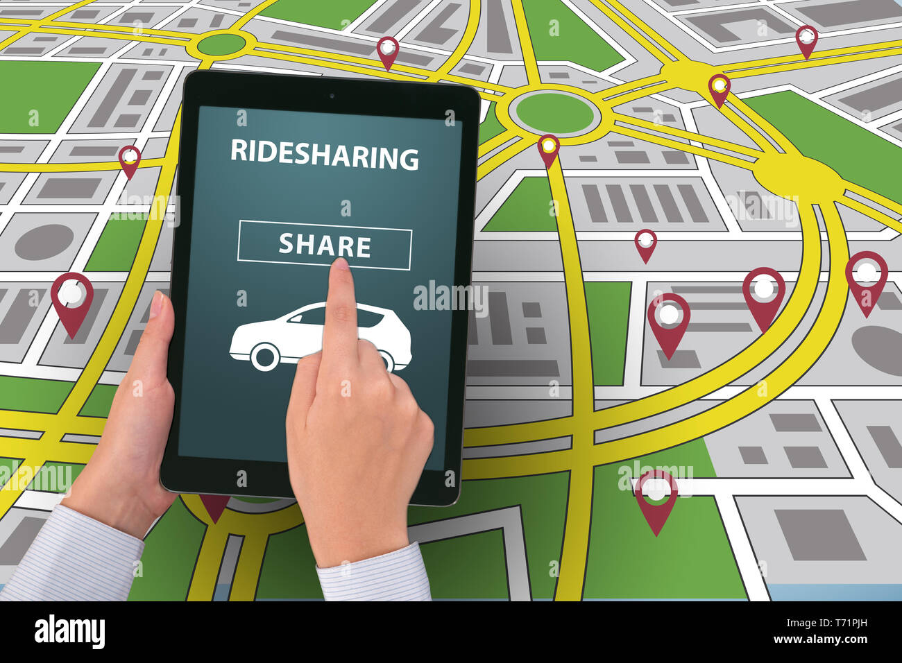 Concept of car ordering online Stock Photo - Alamy