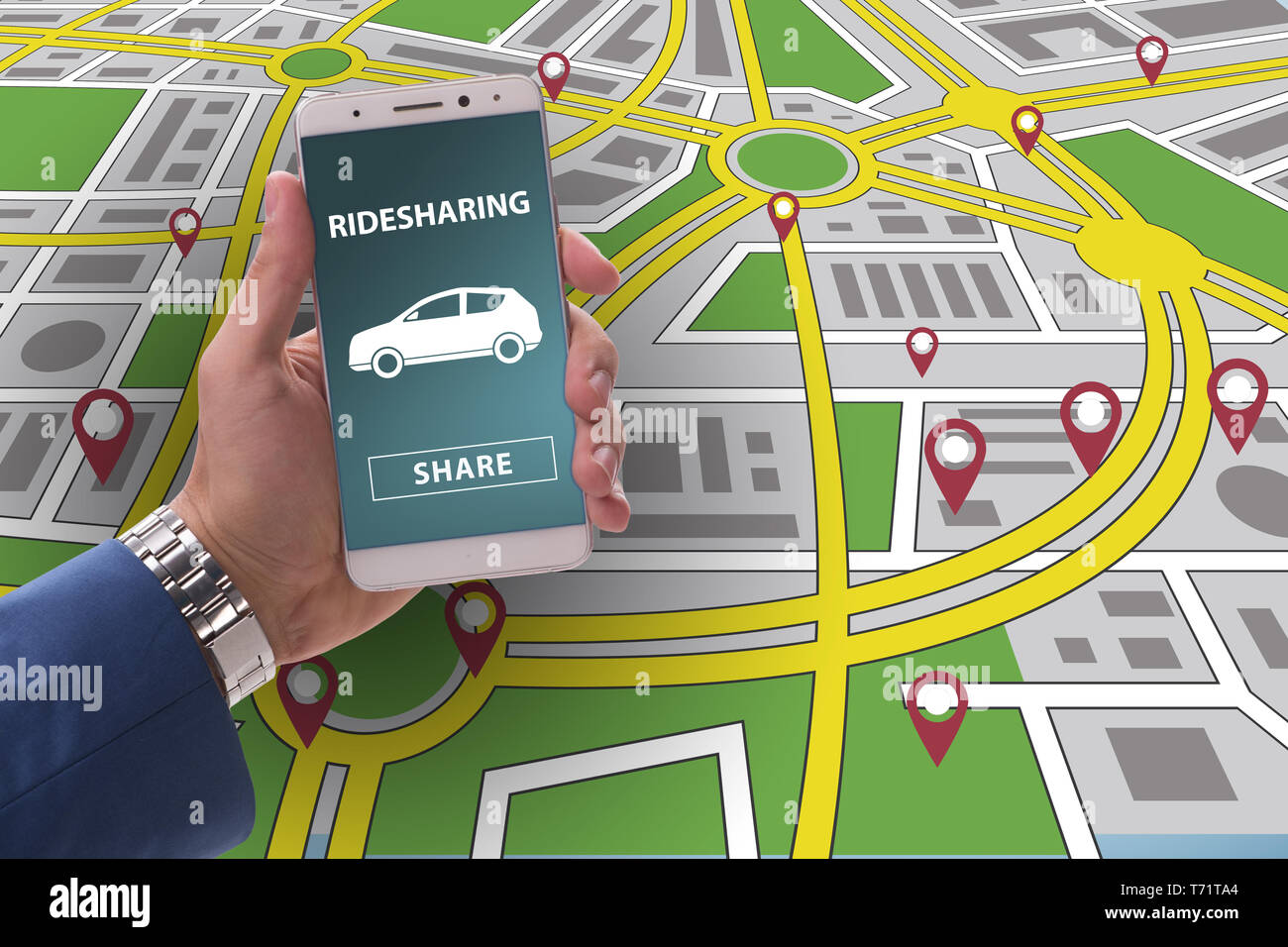 Concept of car ordering online Stock Photo - Alamy