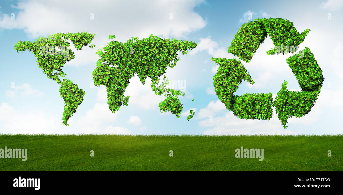 Concept of recycling - 3d rendering Stock Photo - Alamy