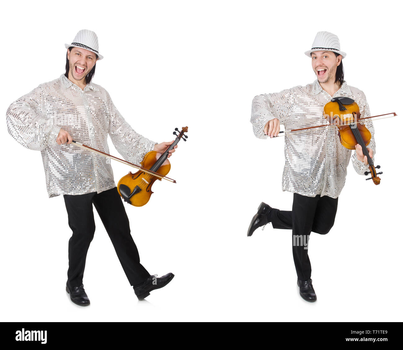 Bass violin player Cut Out Stock Images & Pictures - Alamy