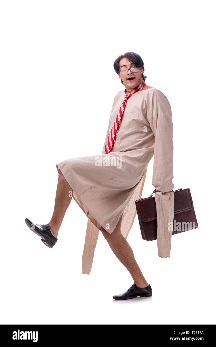 Young mad man isolated on white Stock Photo - Alamy