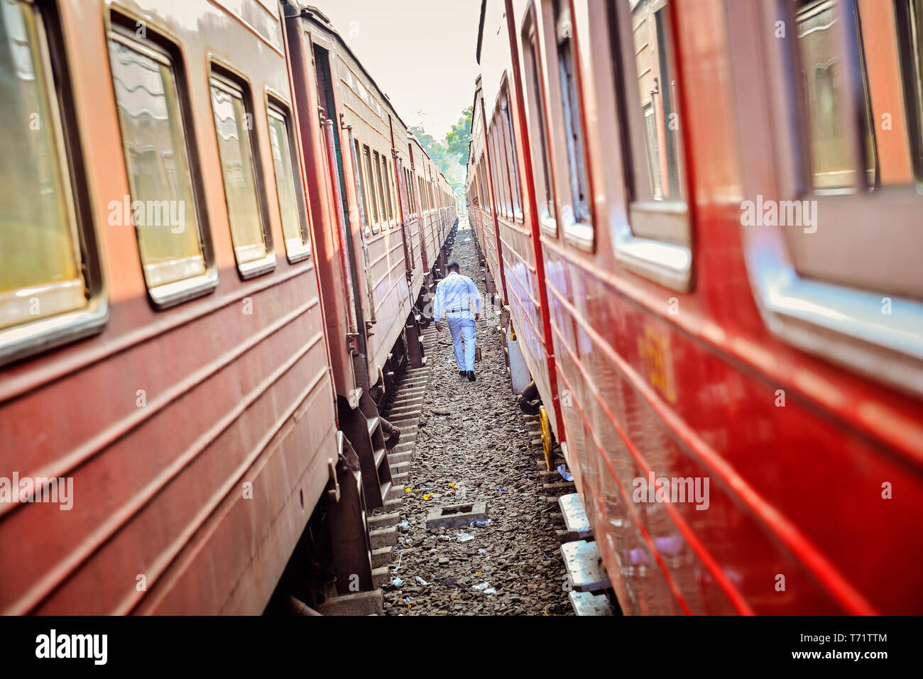Old man train hi-res stock photography and images - Alamy