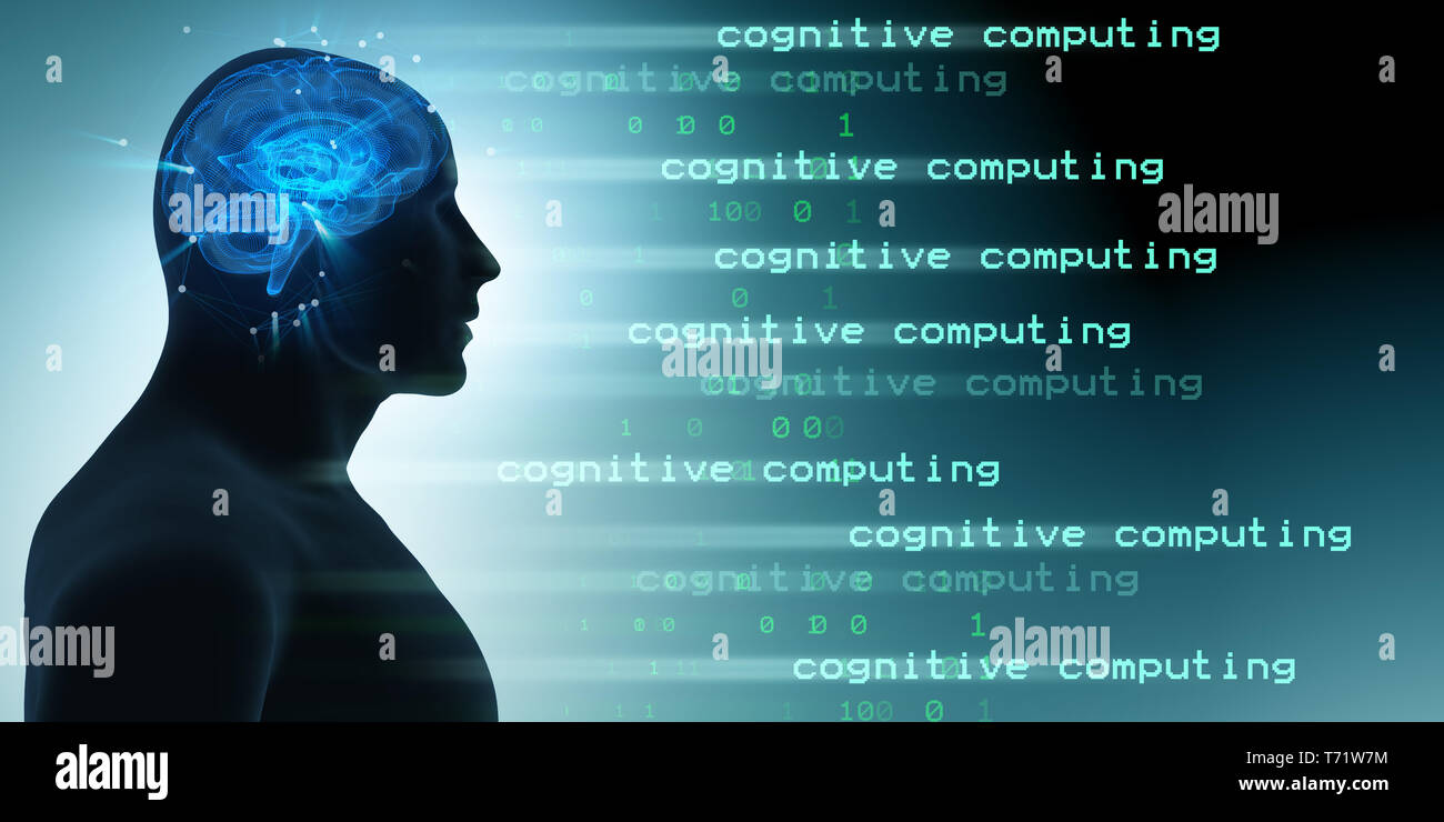 Machine learning and cognitive computing - 3d rendering Stock Photo - Alamy