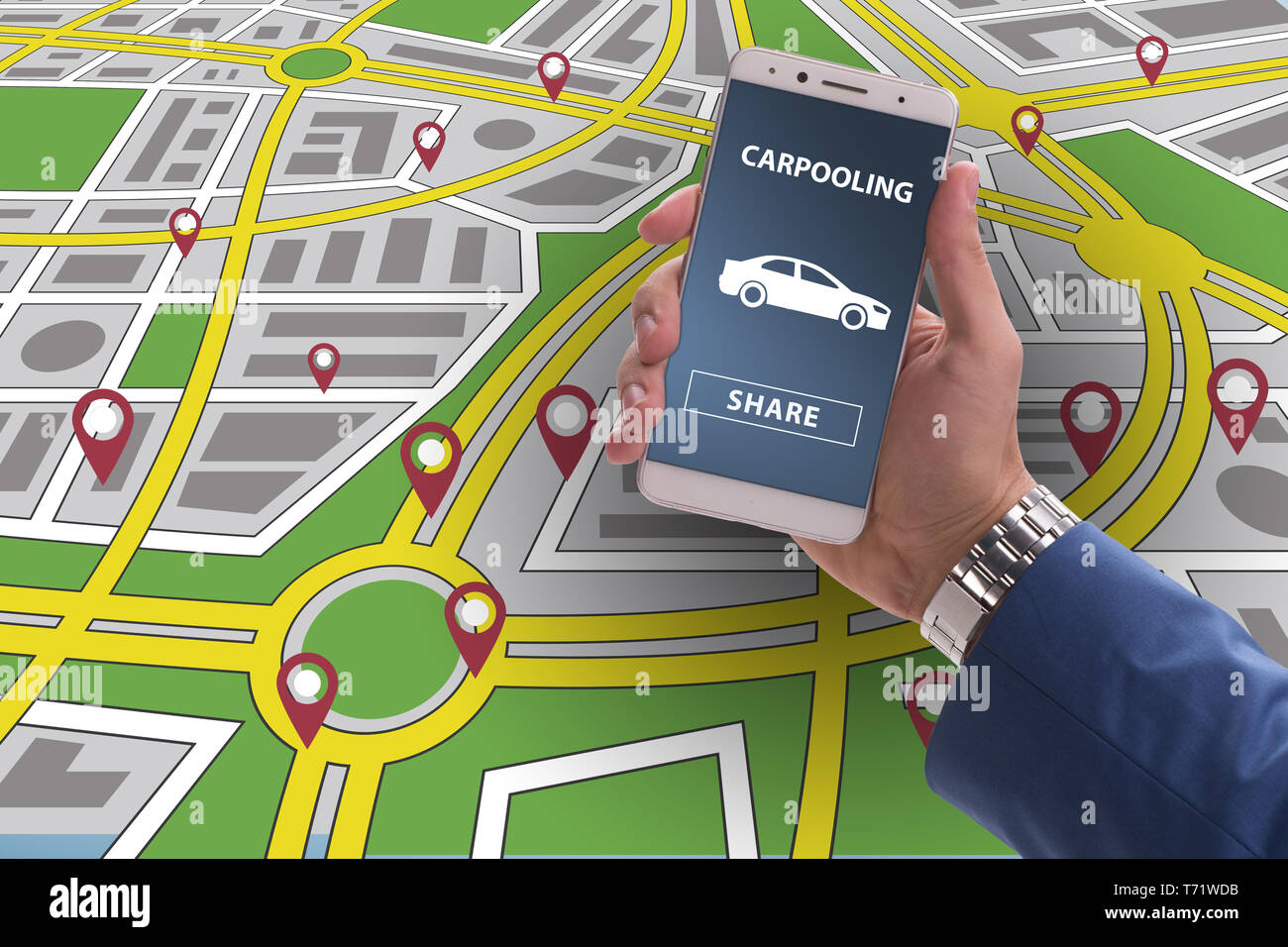 Concept of car ordering online Stock Photo - Alamy