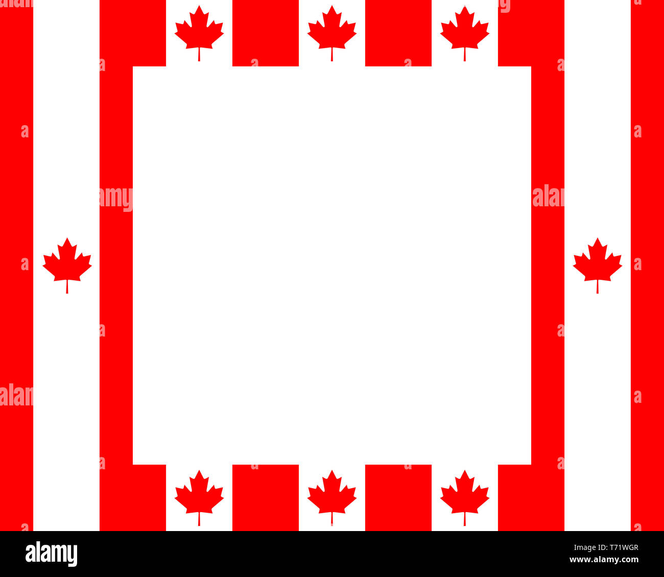 Canadian flag with copy space Stock Photo - Alamy