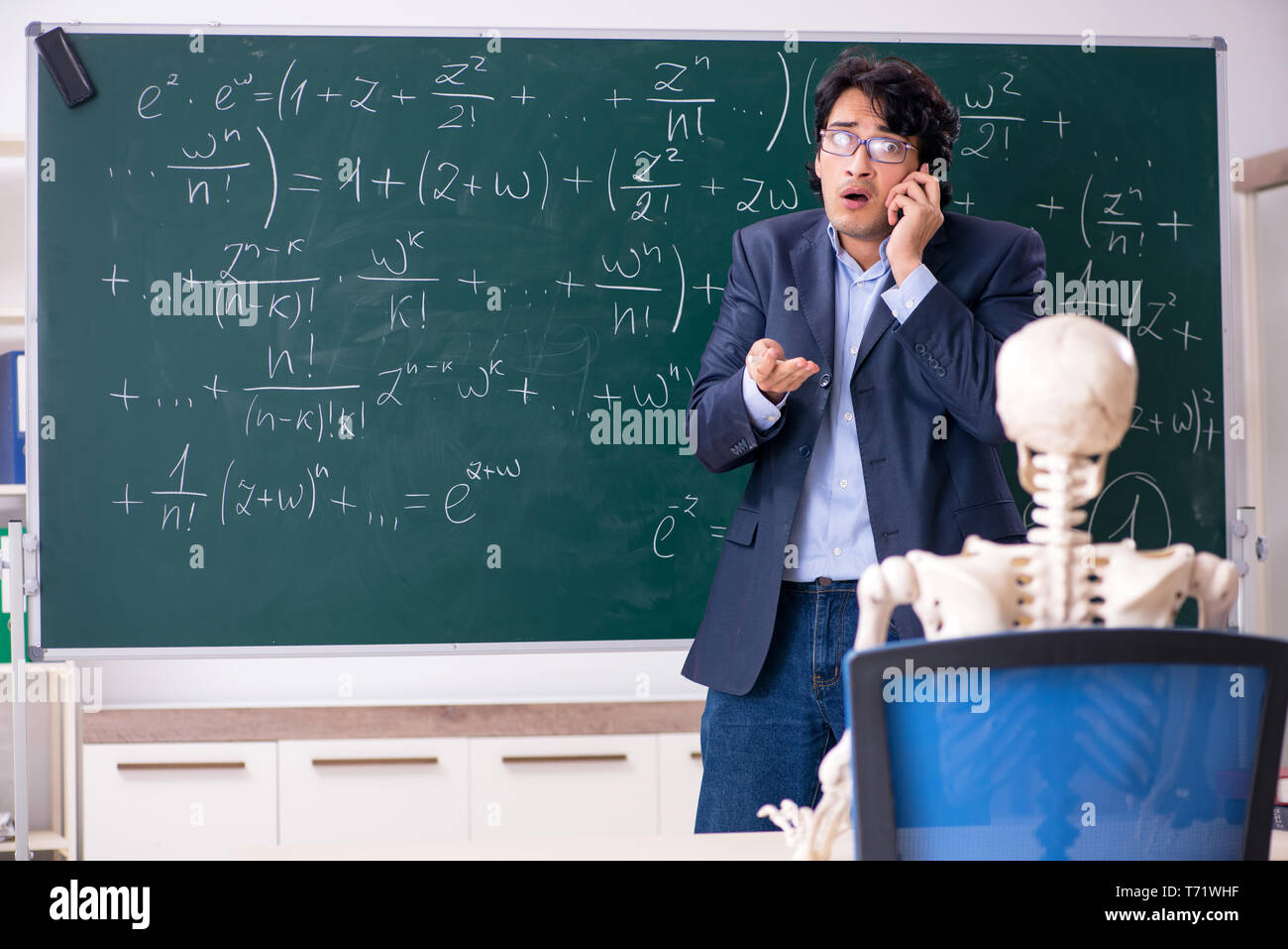Teacher student discussing math hi-res stock photography and images - Alamy