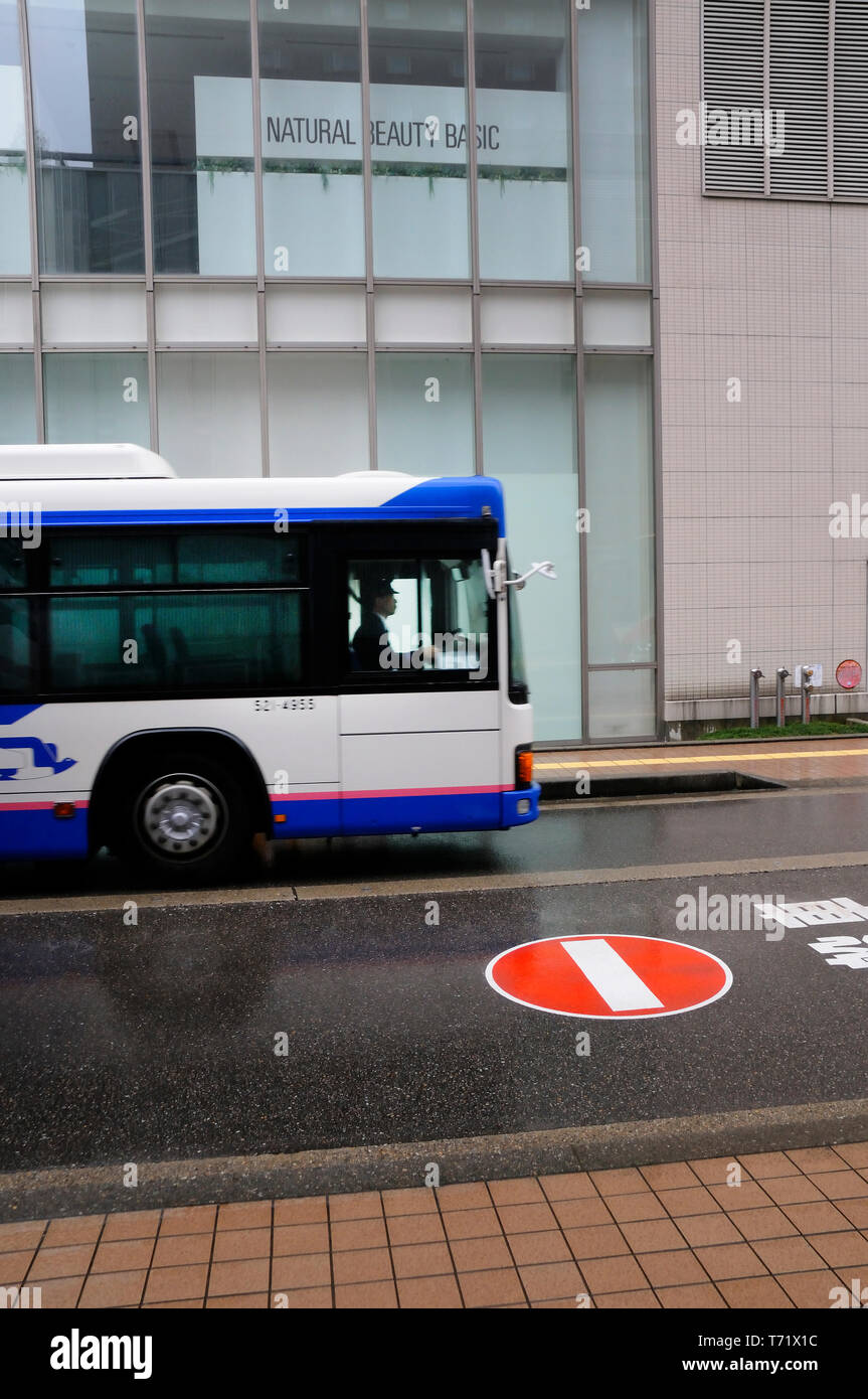 Japan buses public transport Stock Photo - Alamy