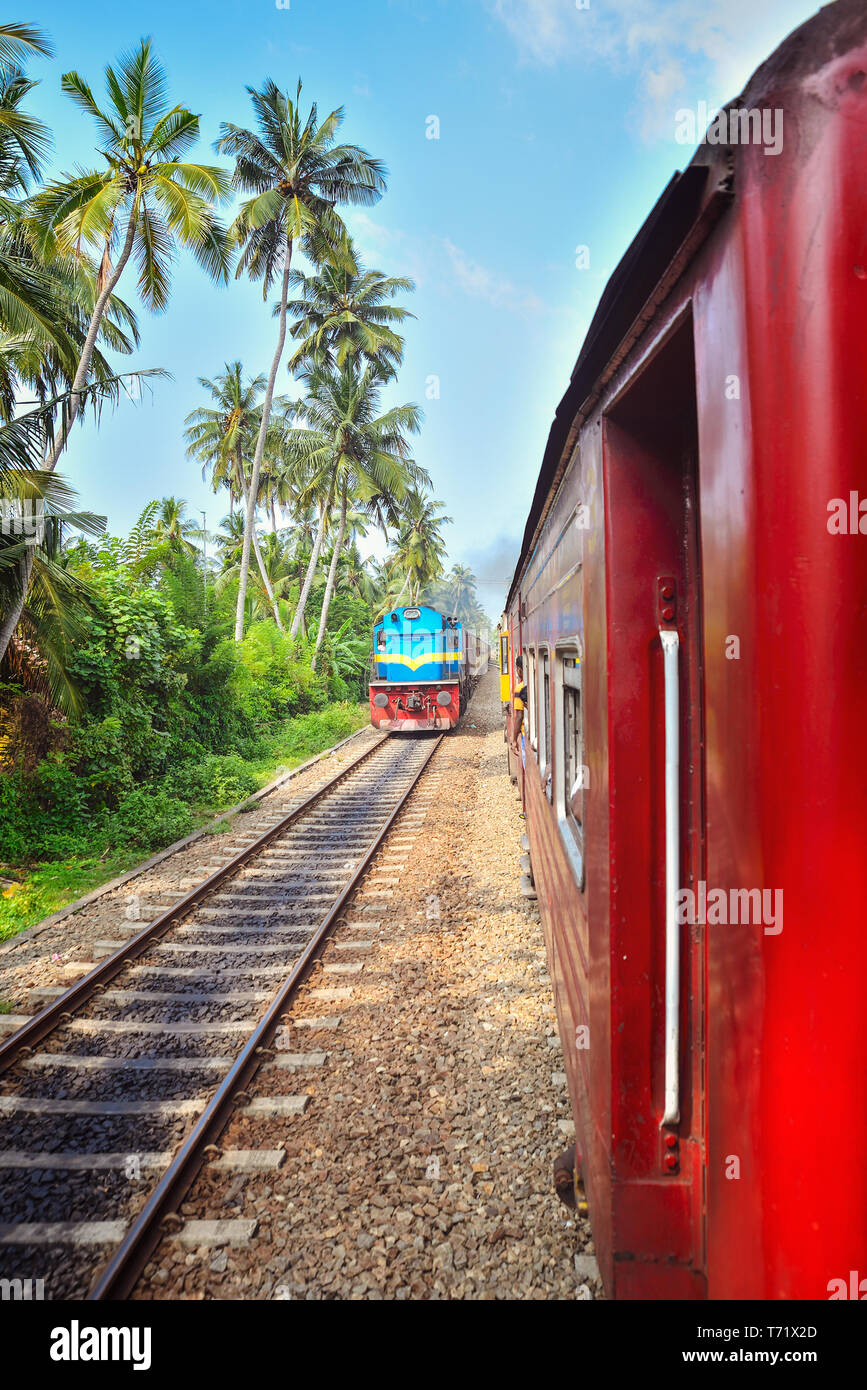 the old train carriages Stock Photo - Alamy