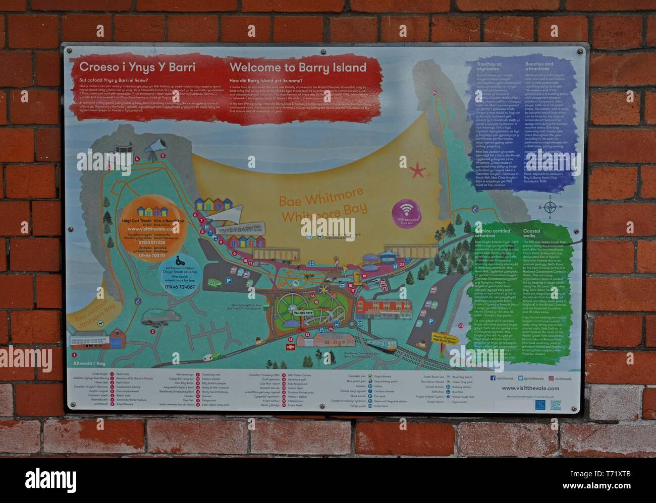 Barry island map hi-res stock photography and images - Alamy