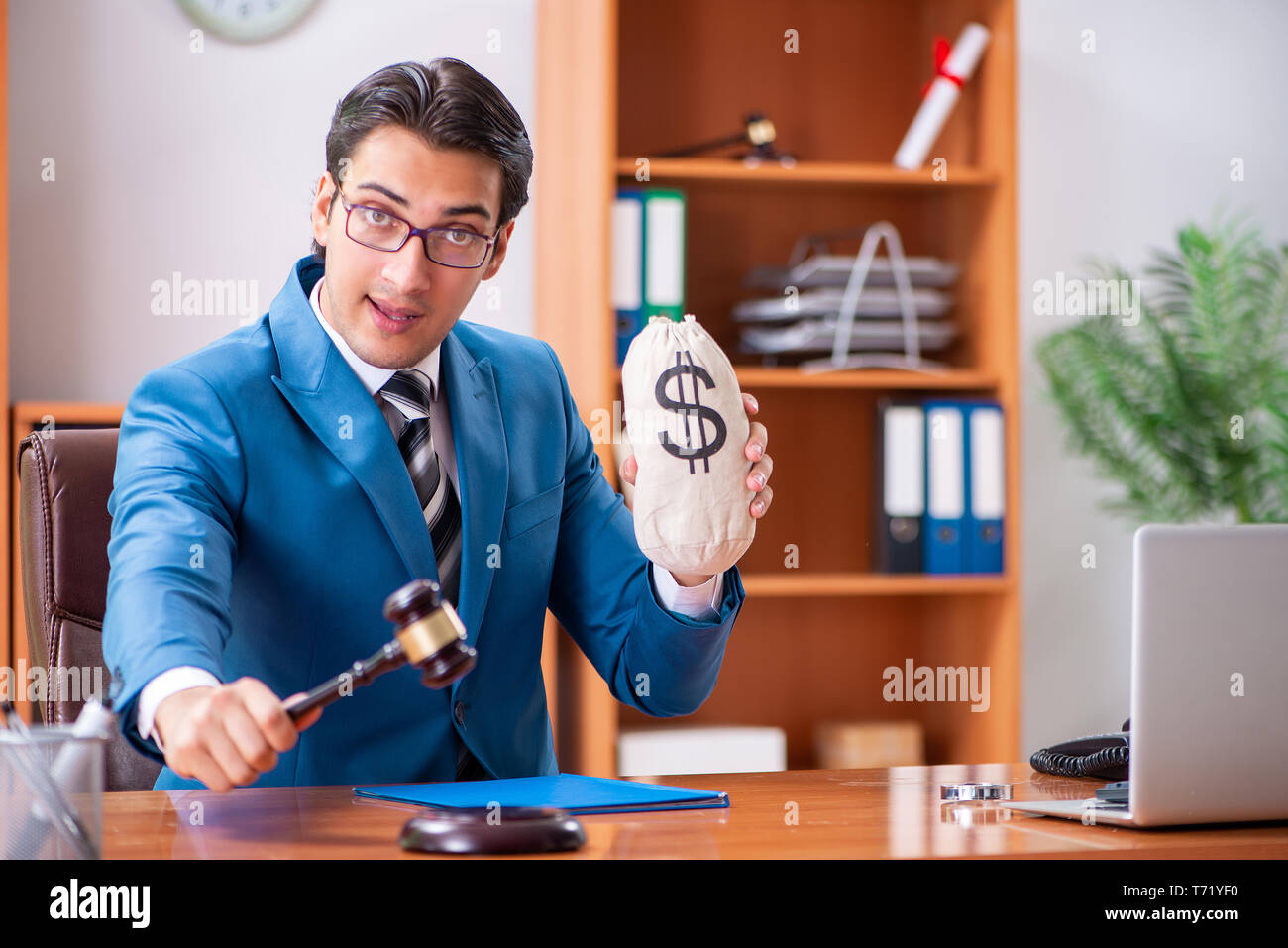 Lawyer working in the office Stock Photo - Alamy