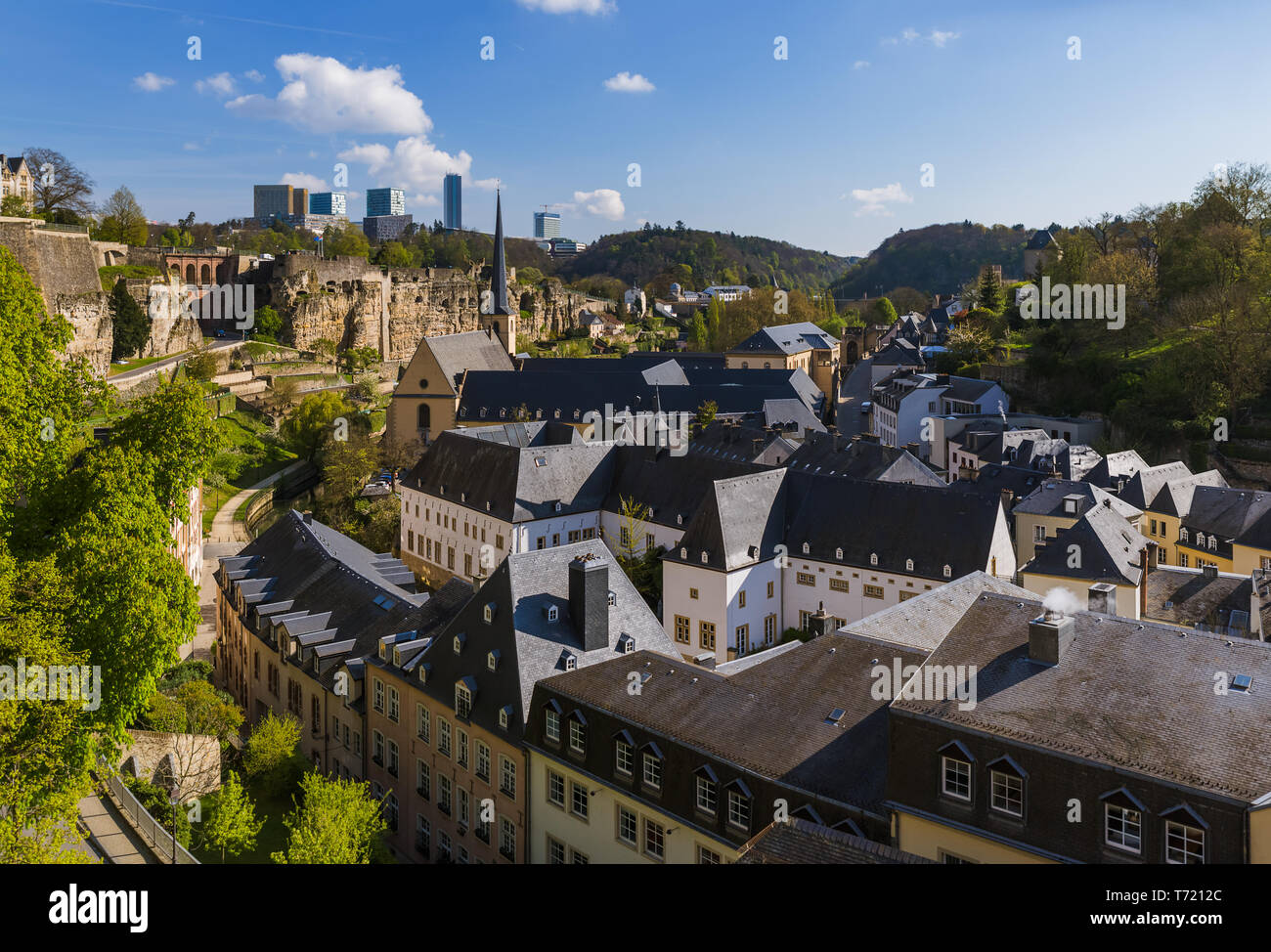 Luxembourg city cityscape Stock Photo - Alamy