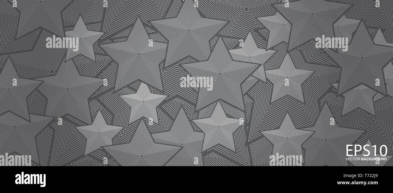 Classic star line vector pattern background Stock Vector Image & Art ...