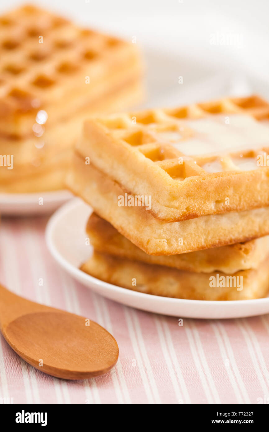 Waffle sweet hi-res stock photography and images - Alamy